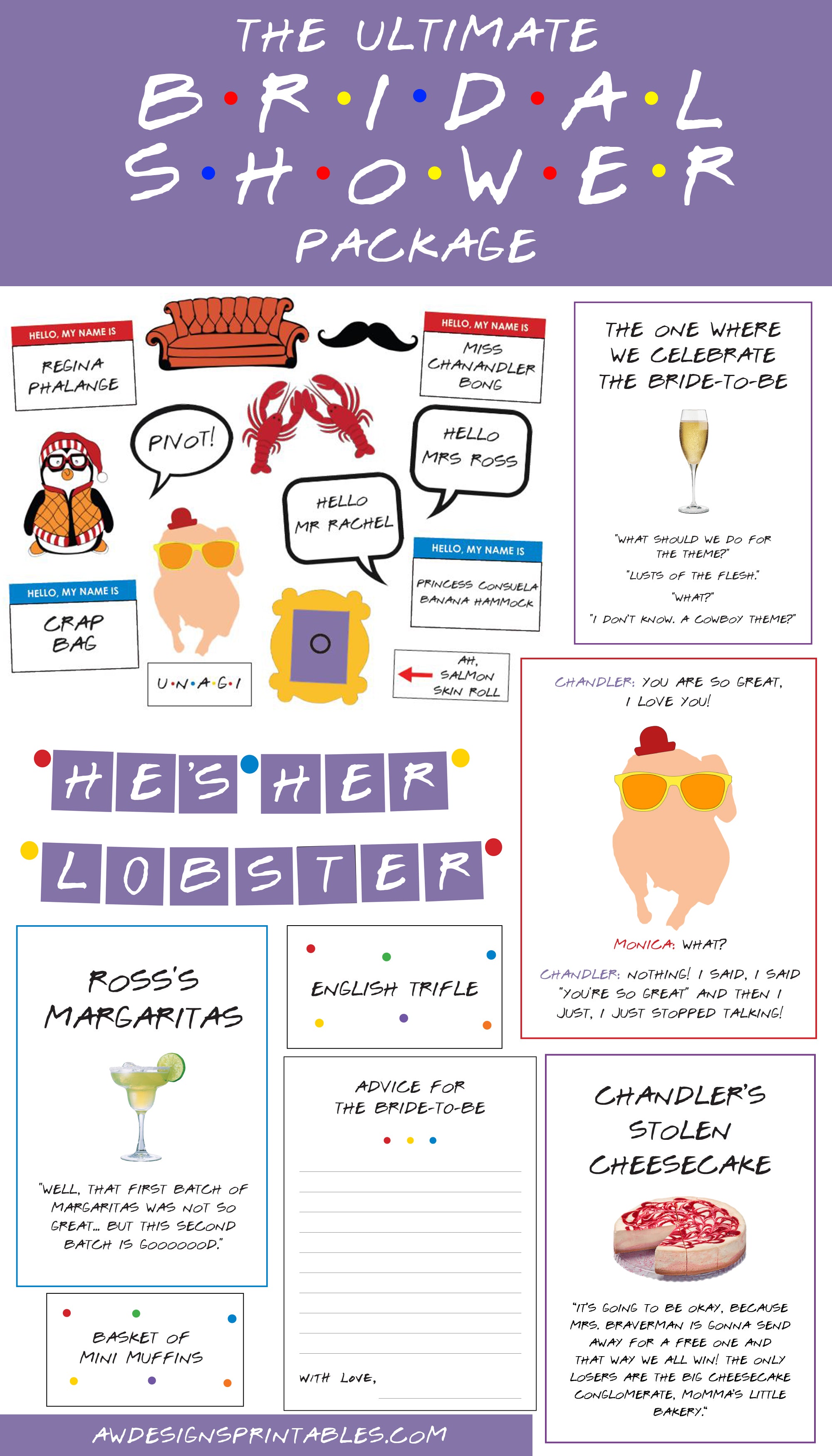 friends party packages – awdesignsprintables