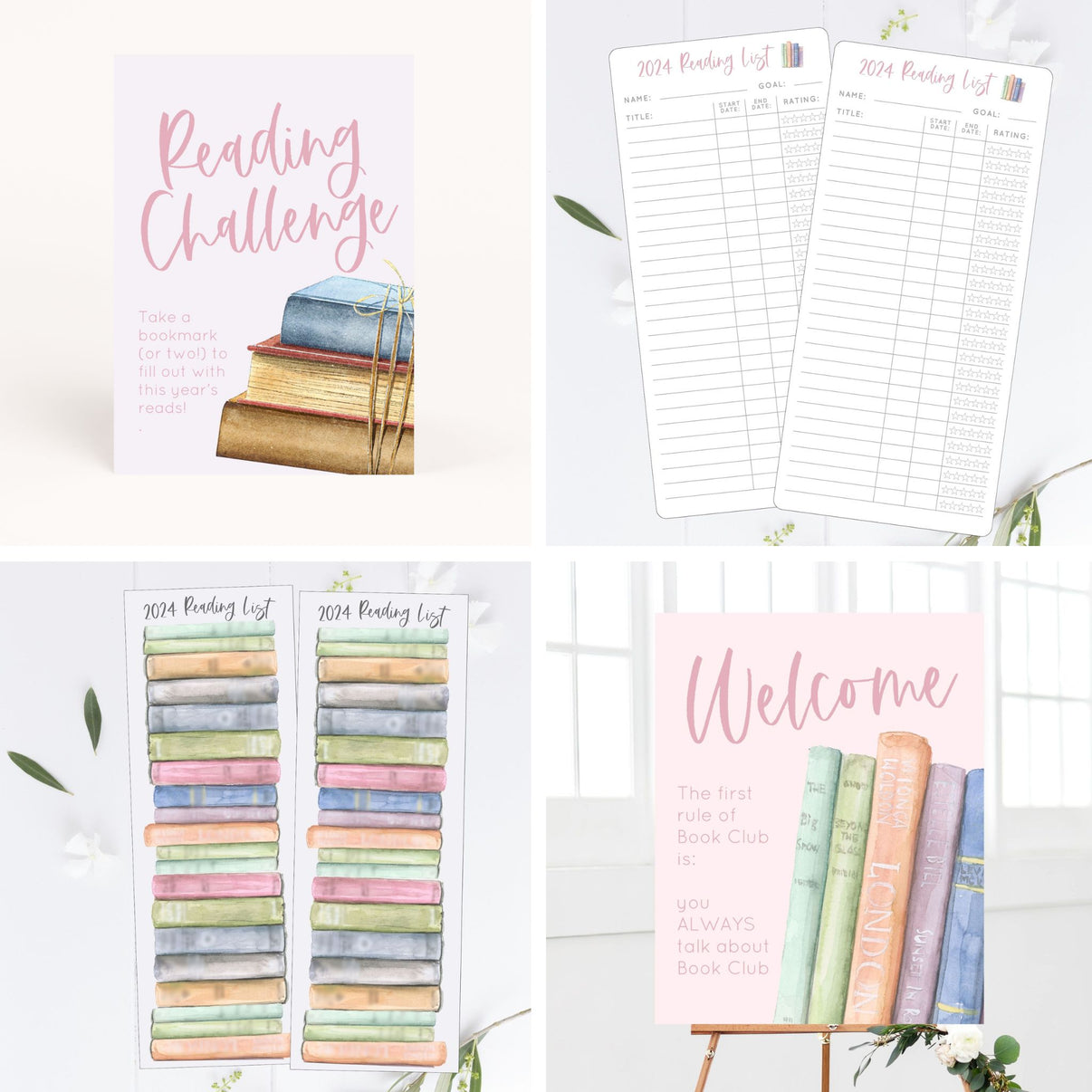 Book Club Party Printable Package – awdesignsprintables