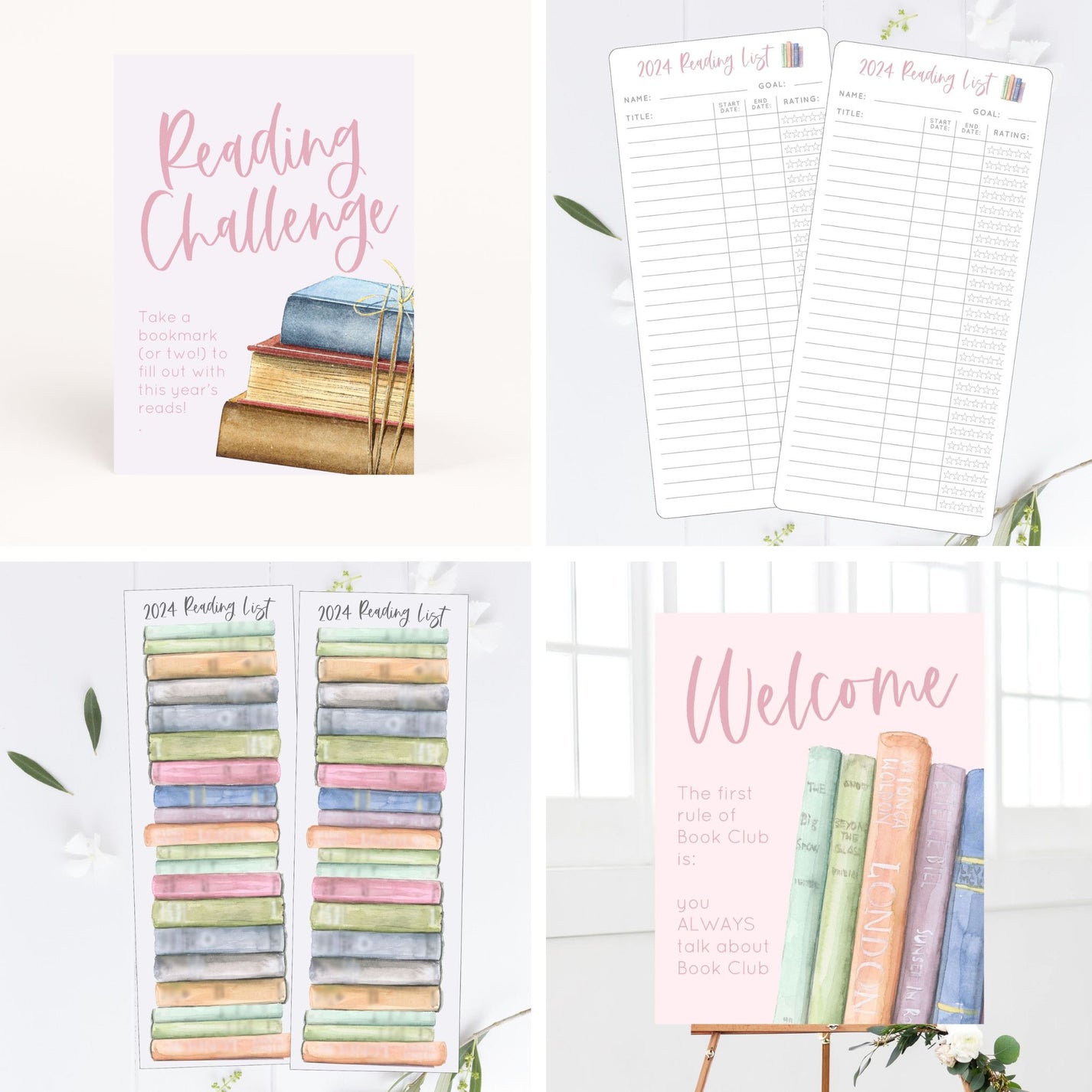 Book Club Party Printable Package – awdesignsprintables