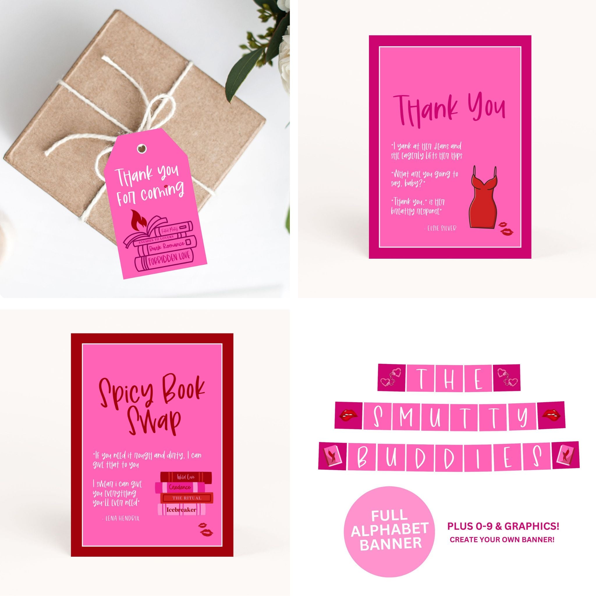 Spicy Book Club Printable Package – awdesignsprintables