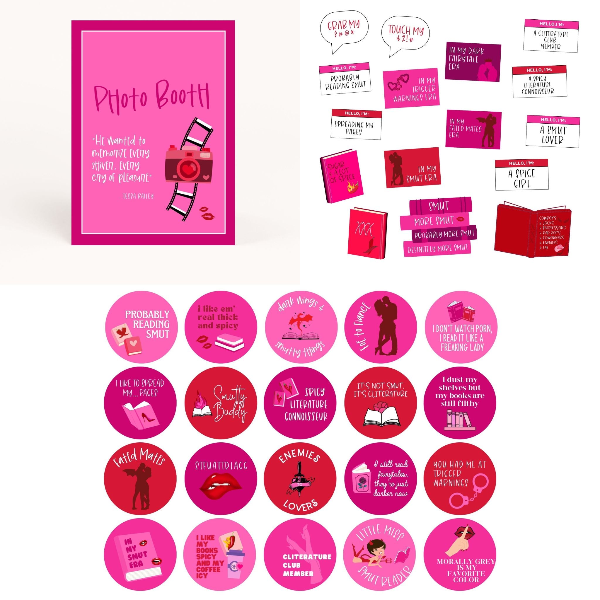 Spicy Book Club Printable Package – awdesignsprintables
