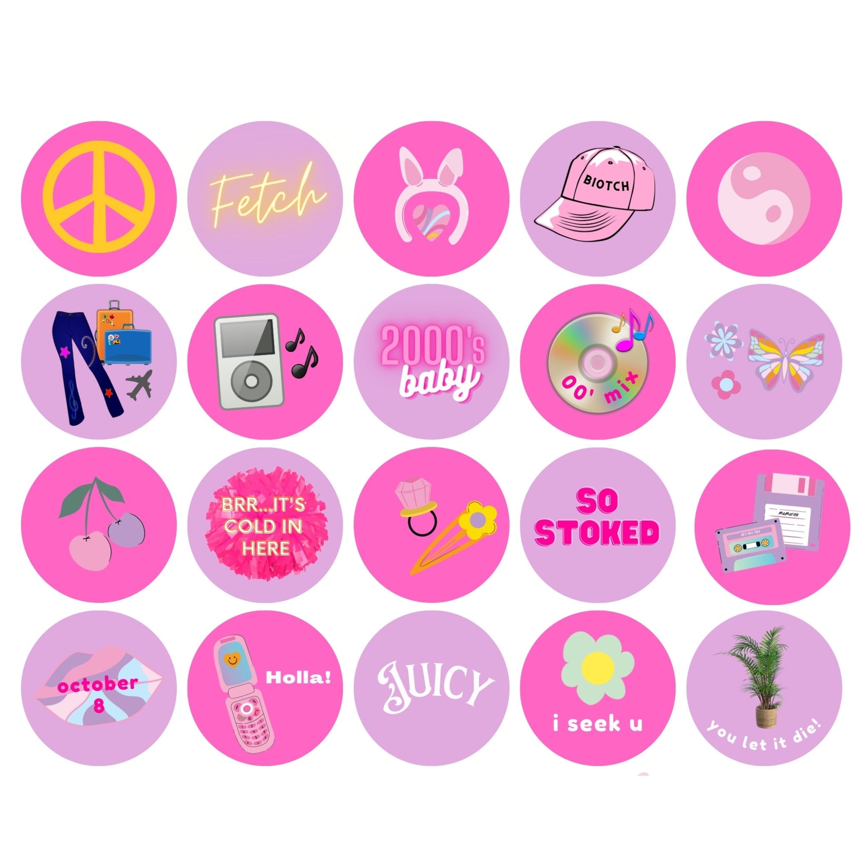 The Ultimate 2000s Party Printable Package – awdesignsprintables