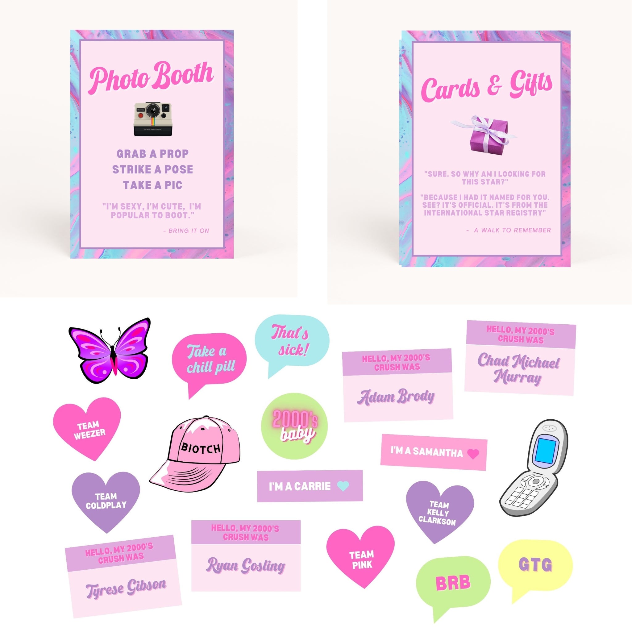 The Ultimate 2000s Party Printable Package – awdesignsprintables