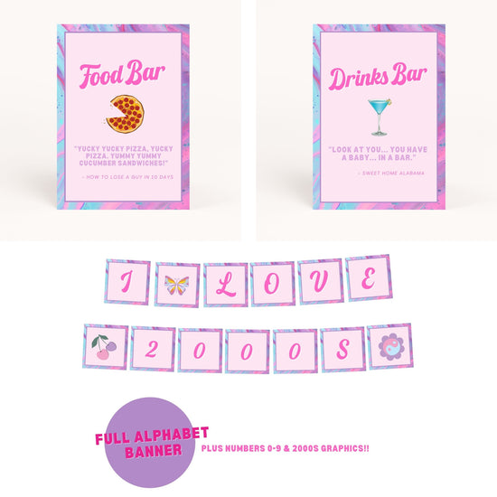The Ultimate 2000s Party Printable Package – awdesignsprintables