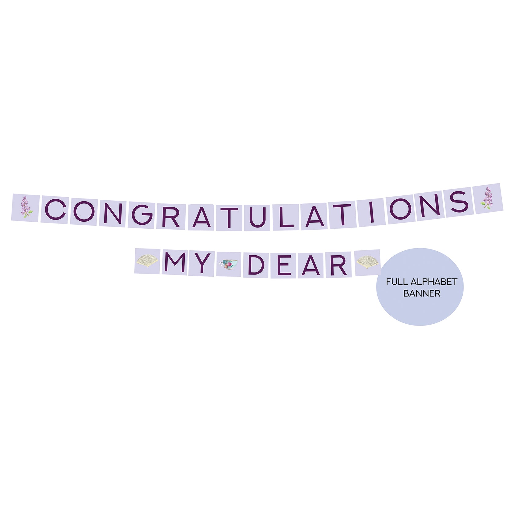 Bridgerton Full Alphabet Banner Printable – awdesignsprintables