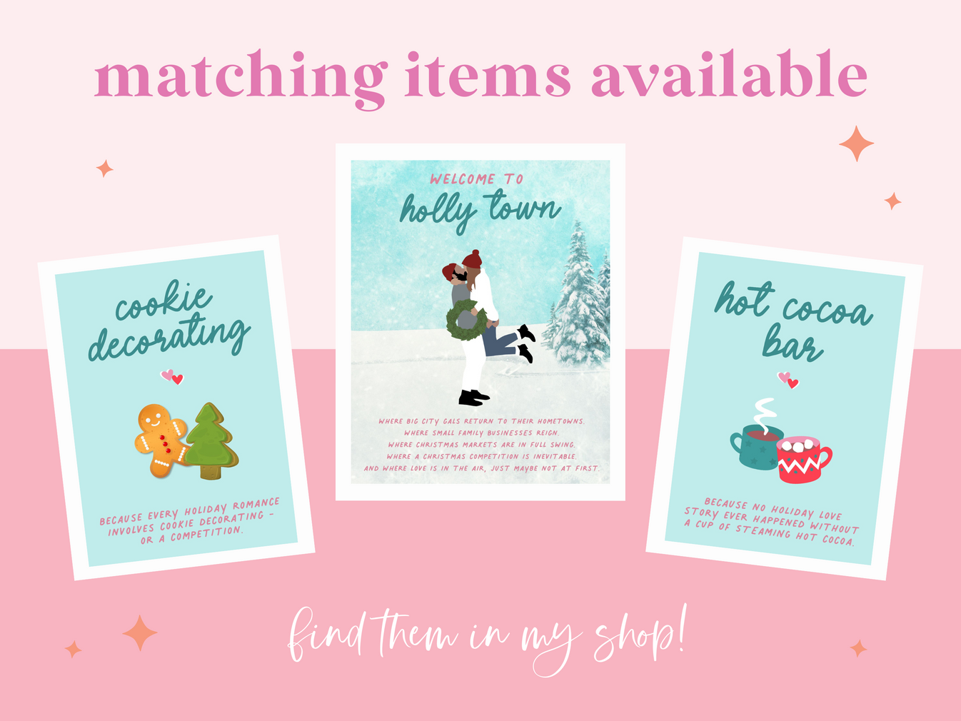 Romantic Christmas Movie Party Cookie Decorating Printable ...