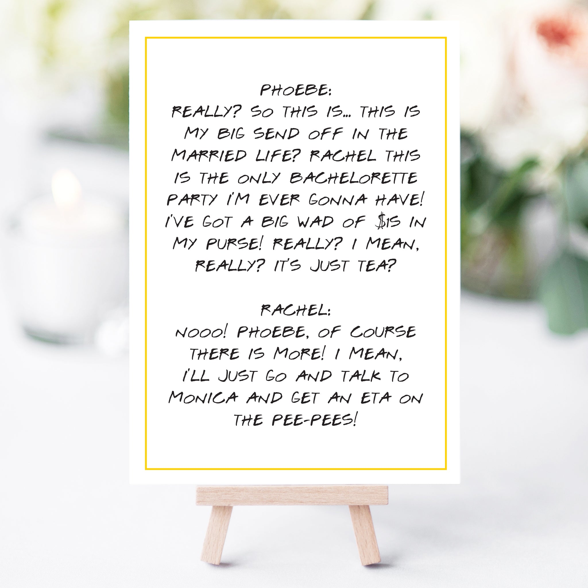 Friends Bachelorette Party Quote Printables – awdesignsprintables