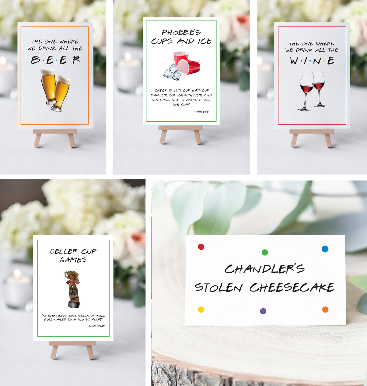 The Ultimate Friends Party Printable Package – awdesignsprintables
