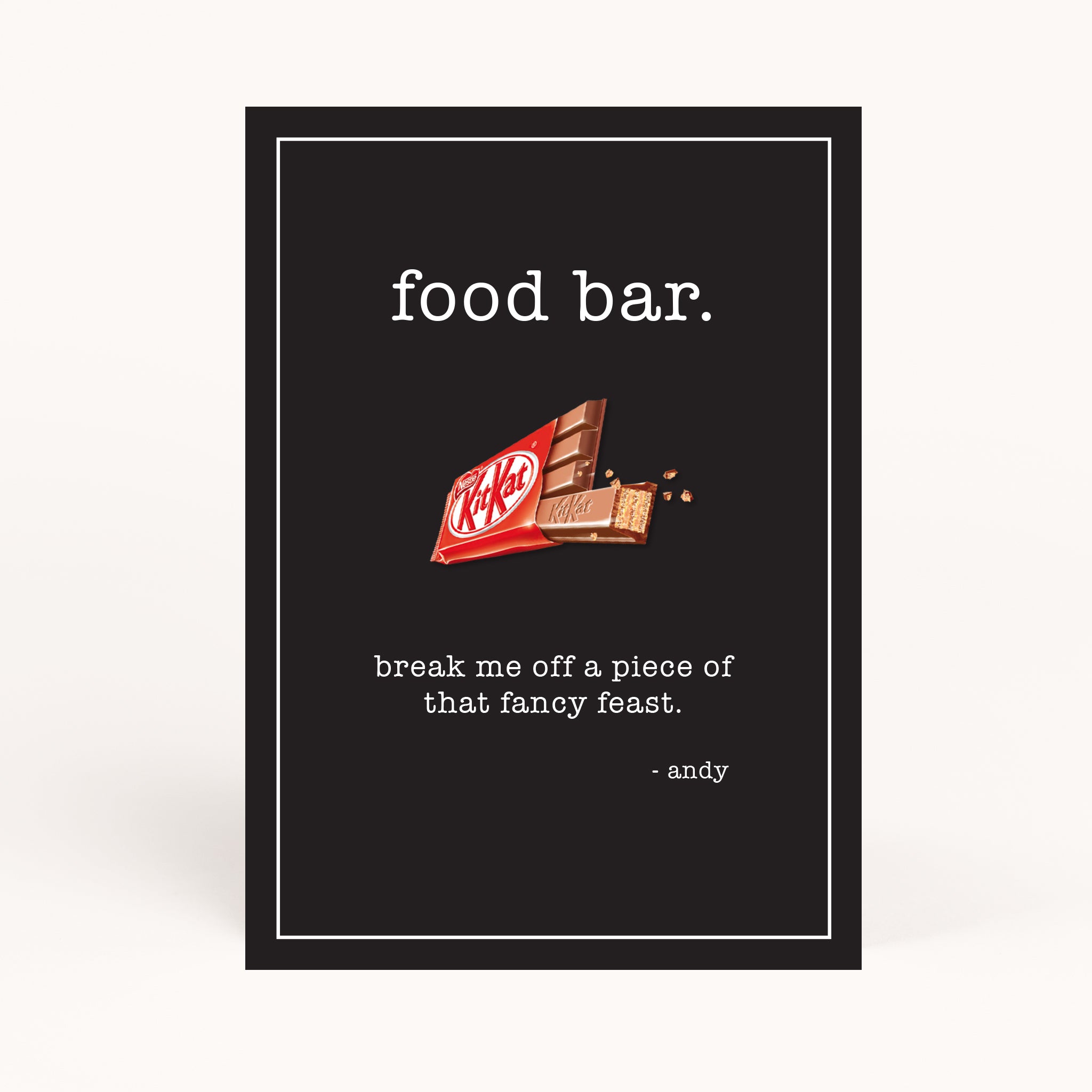 Office Party Food Bar Sign Printable – awdesignsprintables