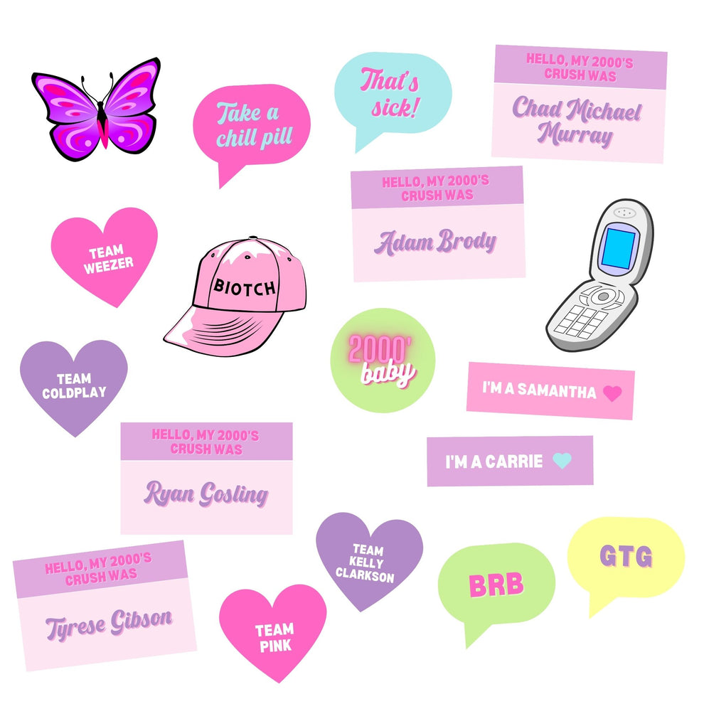 2000s Party Photo Booth Props Printables – awdesignsprintables