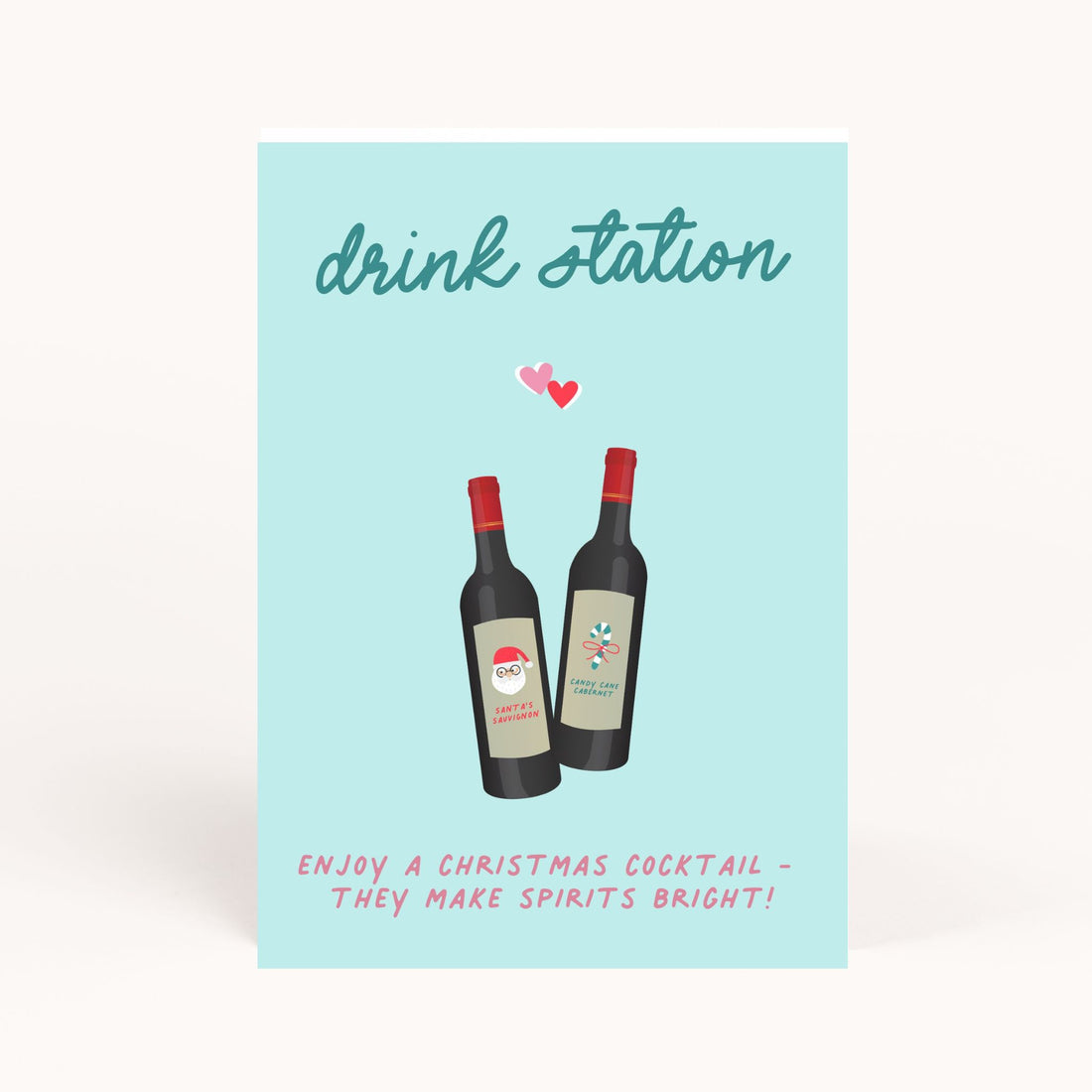 Romantic Christmas Movie Party Drink Sign Printable – awdesignsprintables