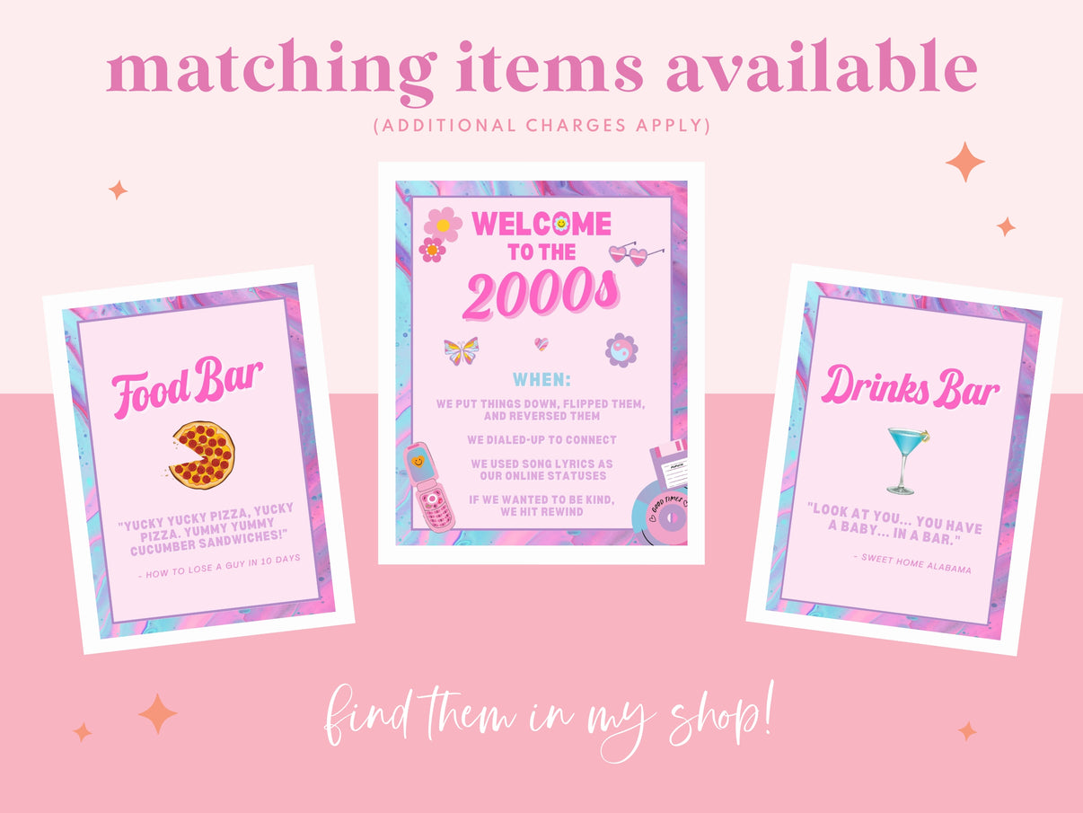 2000s Party Photo Booth Props Printables – awdesignsprintables