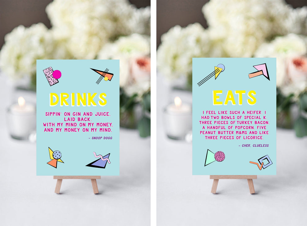 The Ultimate 90s Party Printable Package – awdesignsprintables