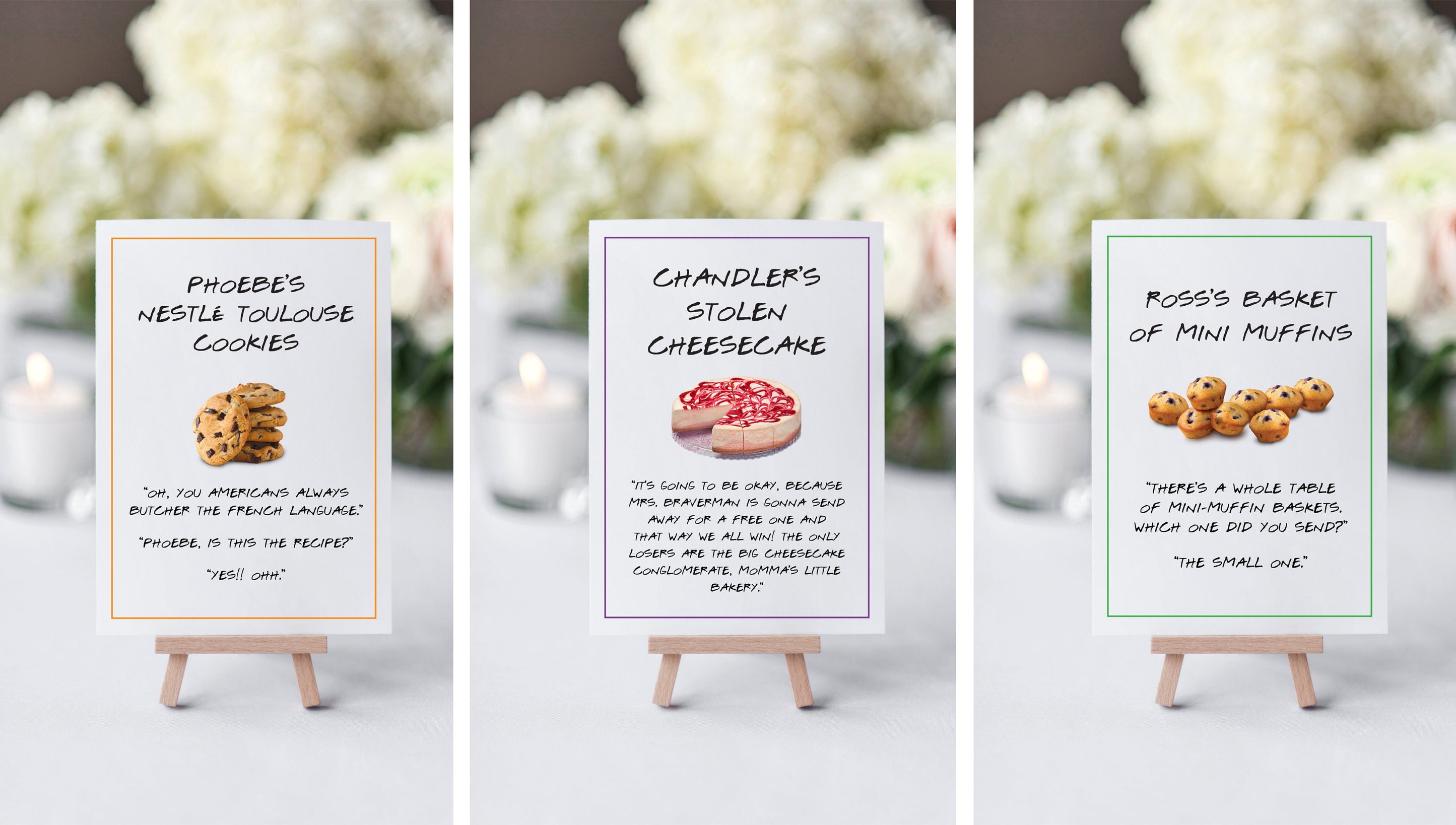 Friends Party Food & Drink Sign Printables – awdesignsprintables