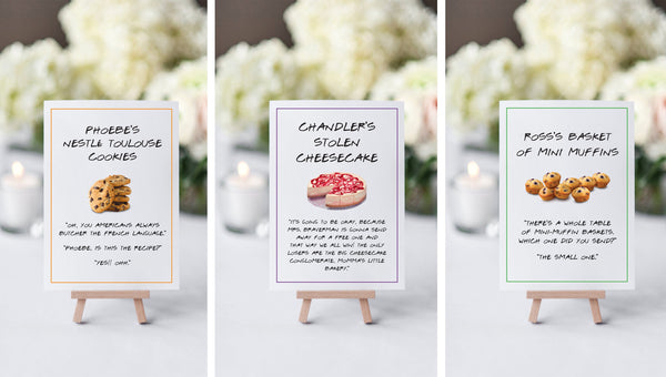 Friends Party Food & Drink Sign Printables – awdesignsprintables