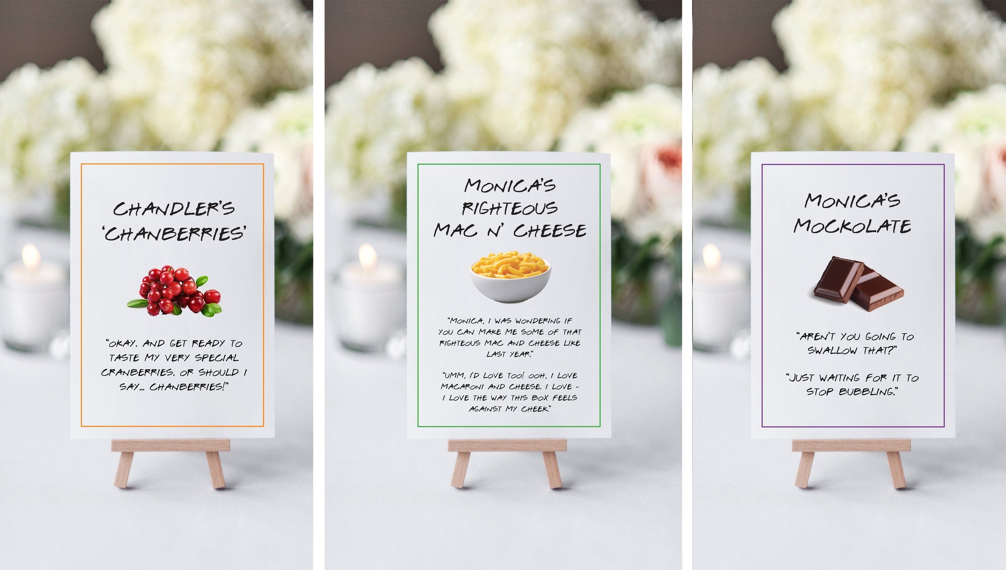 Friends Party Food & Drink Sign Printables – awdesignsprintables