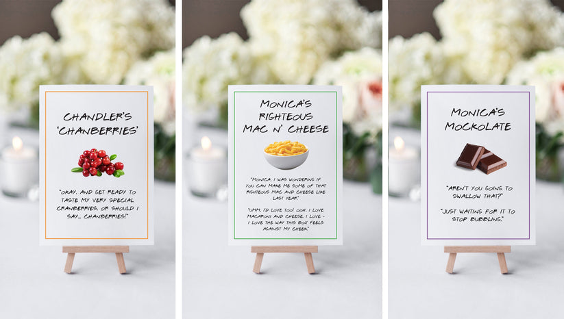 Friends Party Food & Drink Sign Printables – awdesignsprintables