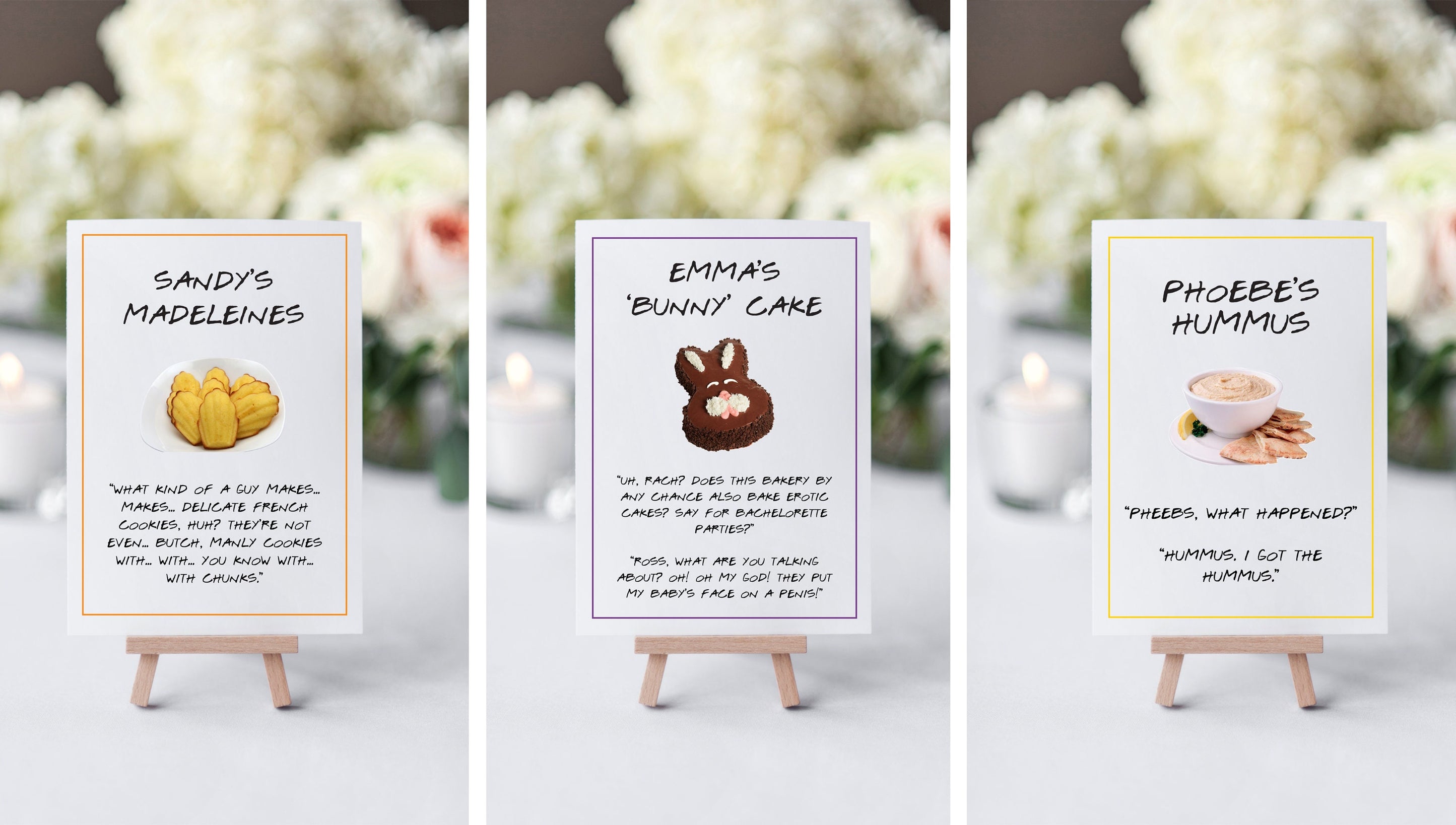 Friends Party Food & Drink Sign Printables – awdesignsprintables