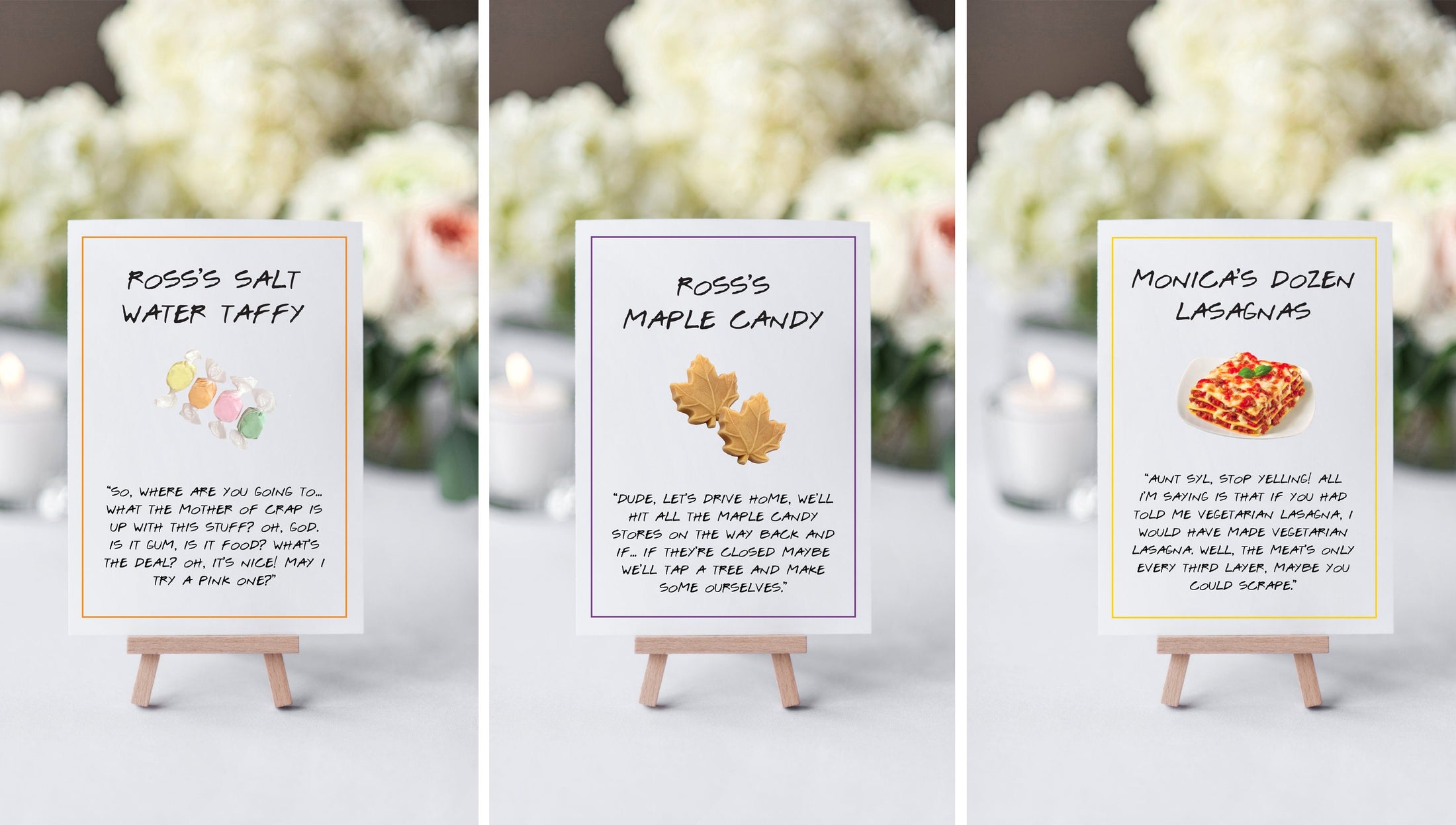 Friends Party Food & Drink Sign Printables – awdesignsprintables