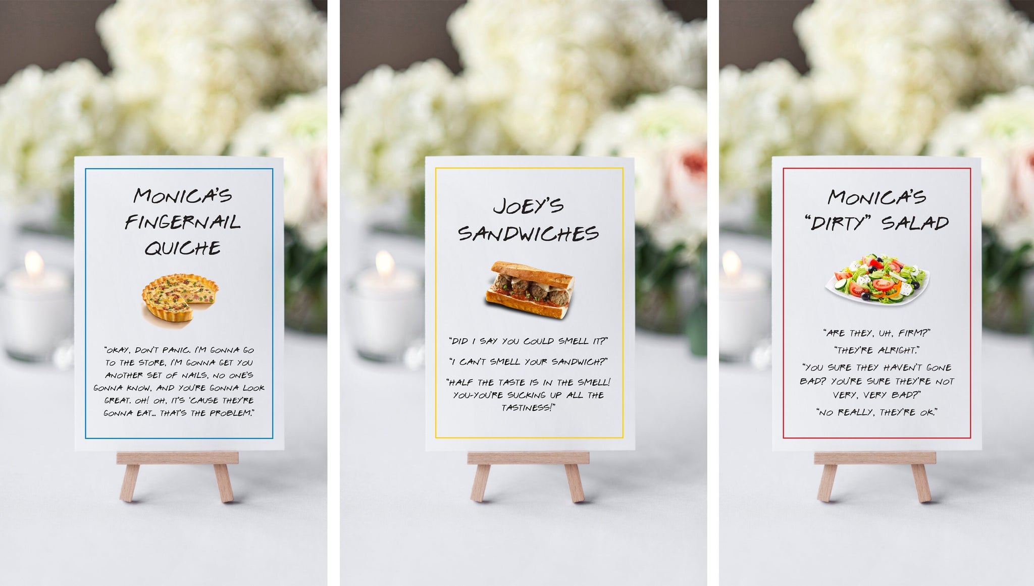 Friends Party Food & Drink Sign Printables – awdesignsprintables